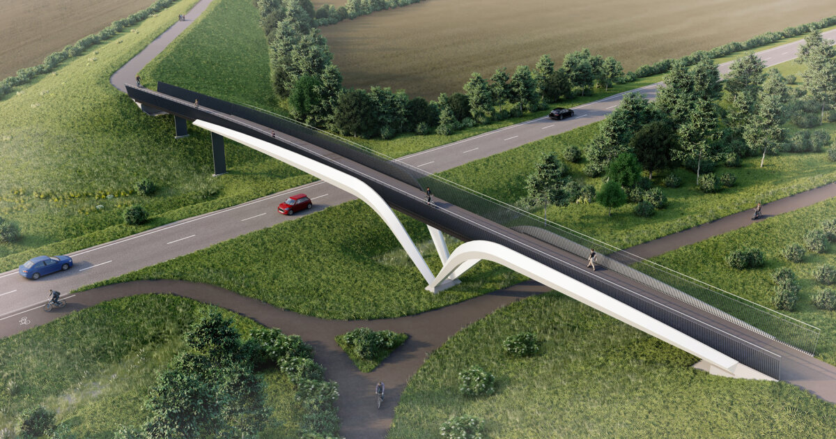 Waterbeach A10 Cycle Bridge - Bridges - Knight Architects