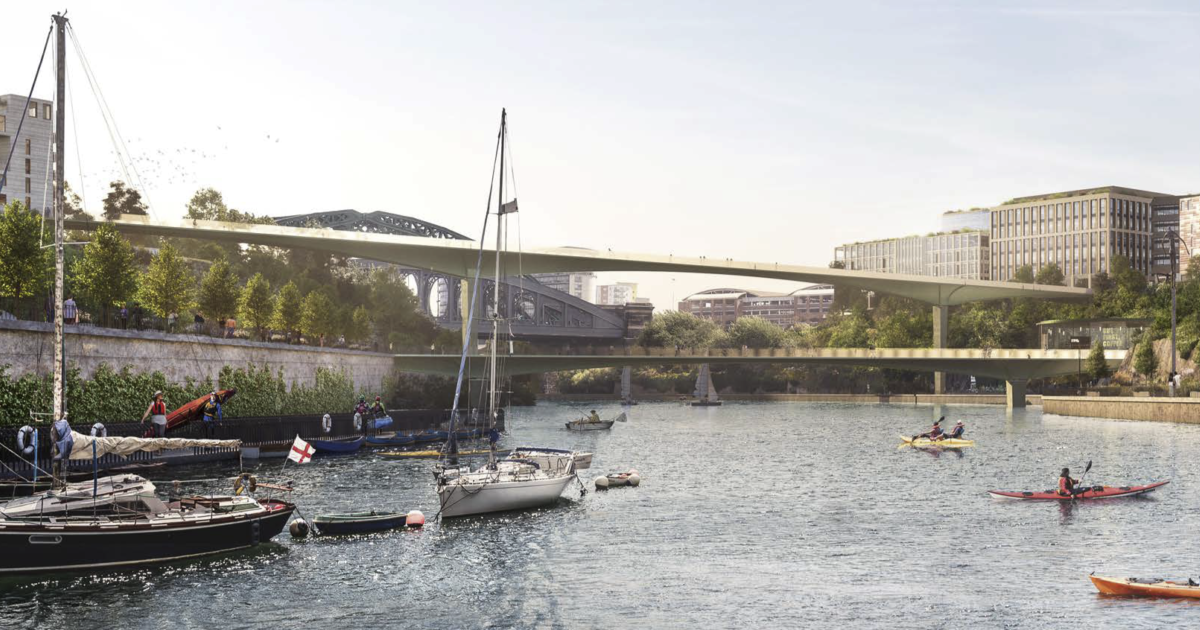 New Wear Footbridge - Projects - Knight Architects