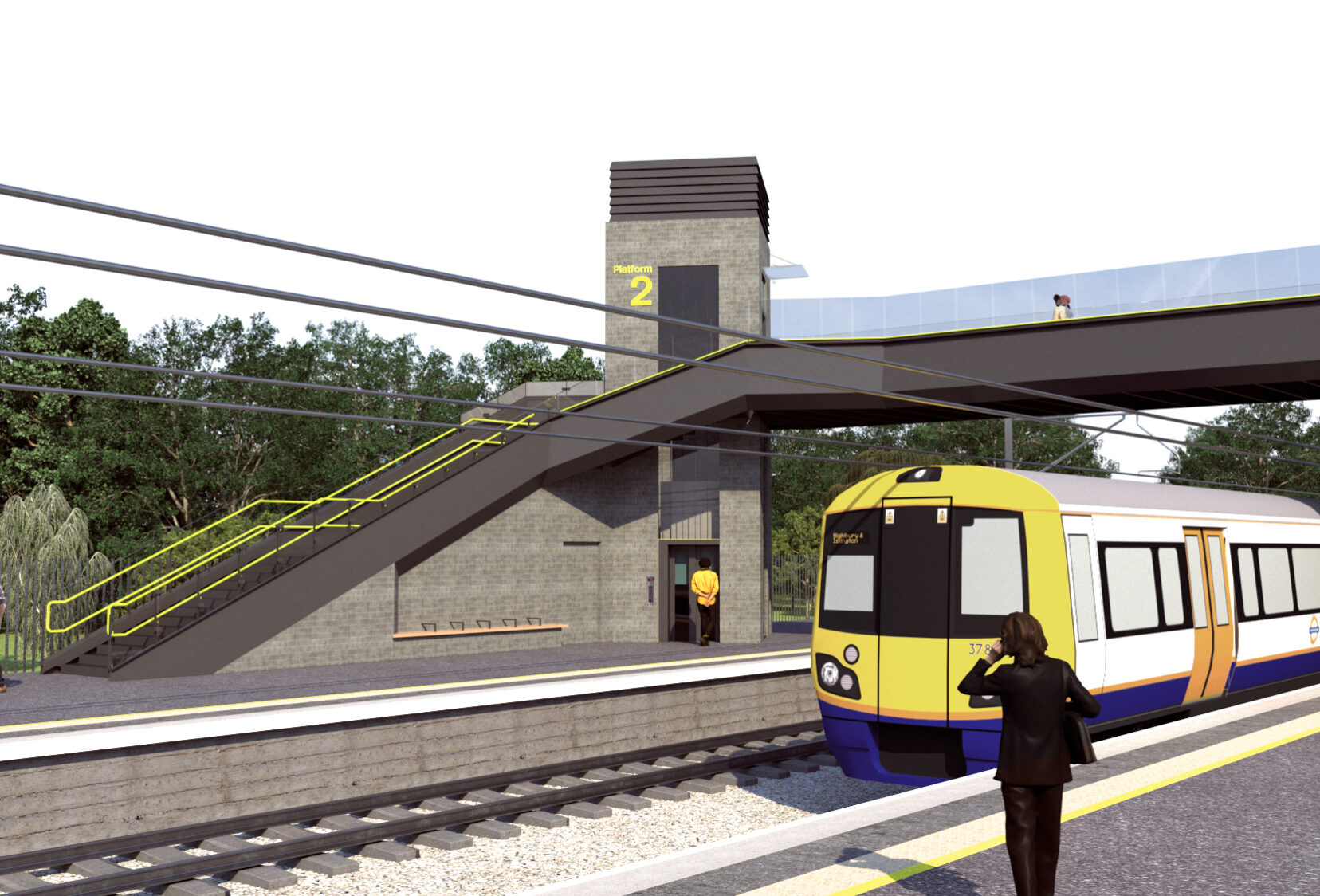 Network Rail Ribbon Footbridge - Bridges - Knight Architects
